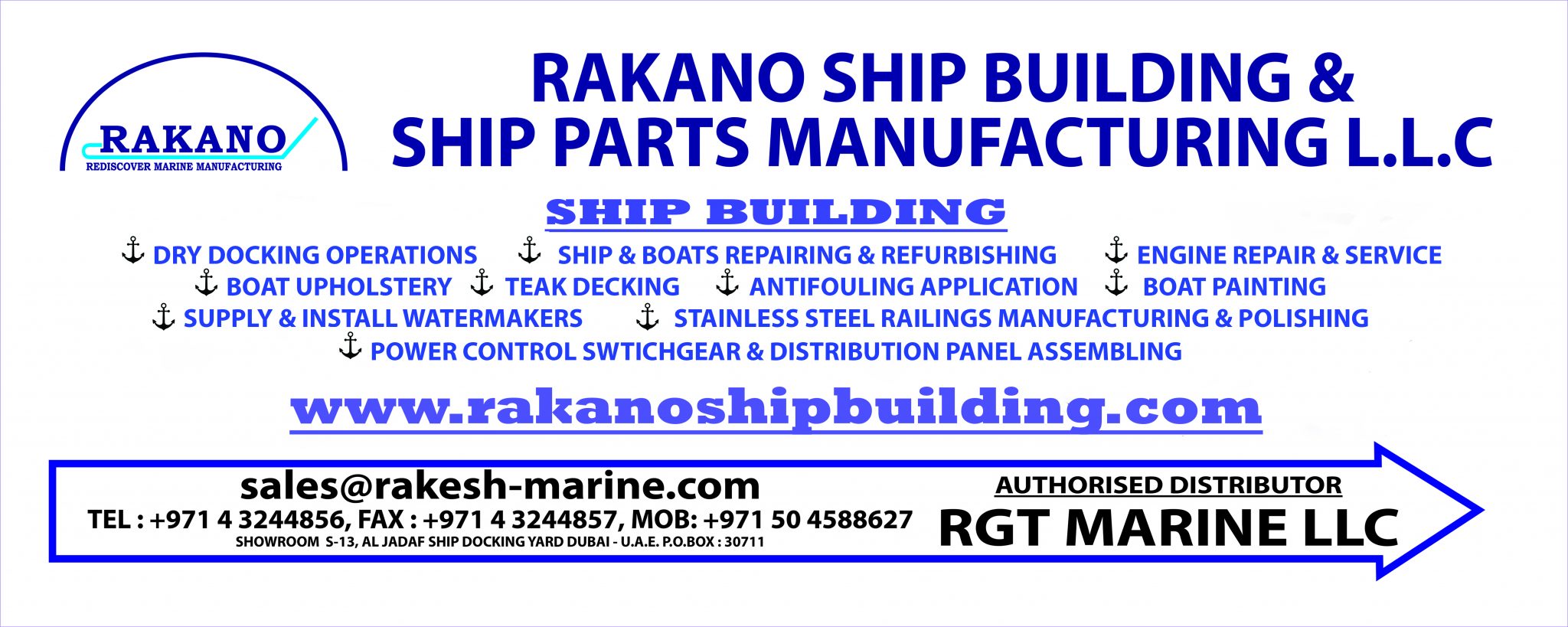 Home | RGT Marine LLC - RAKANO Ship Building